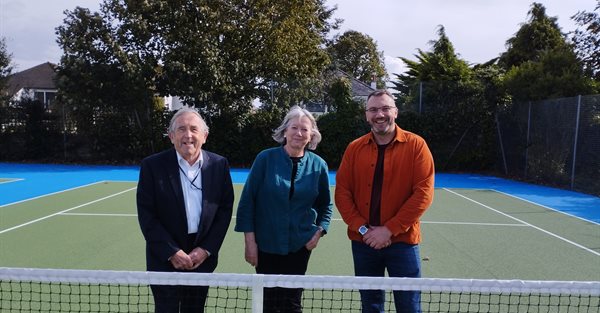 Local park tennis courts transformed